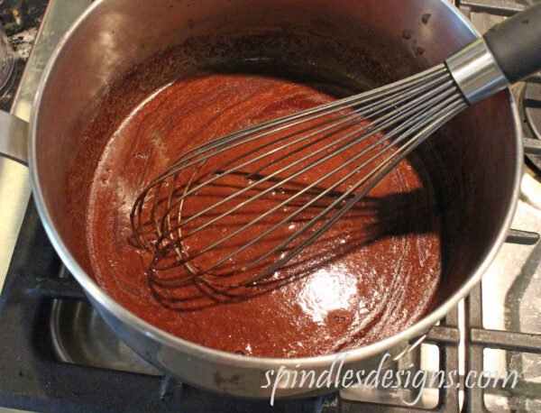 Sour Cream Chocolate Cake - Spindles Designs